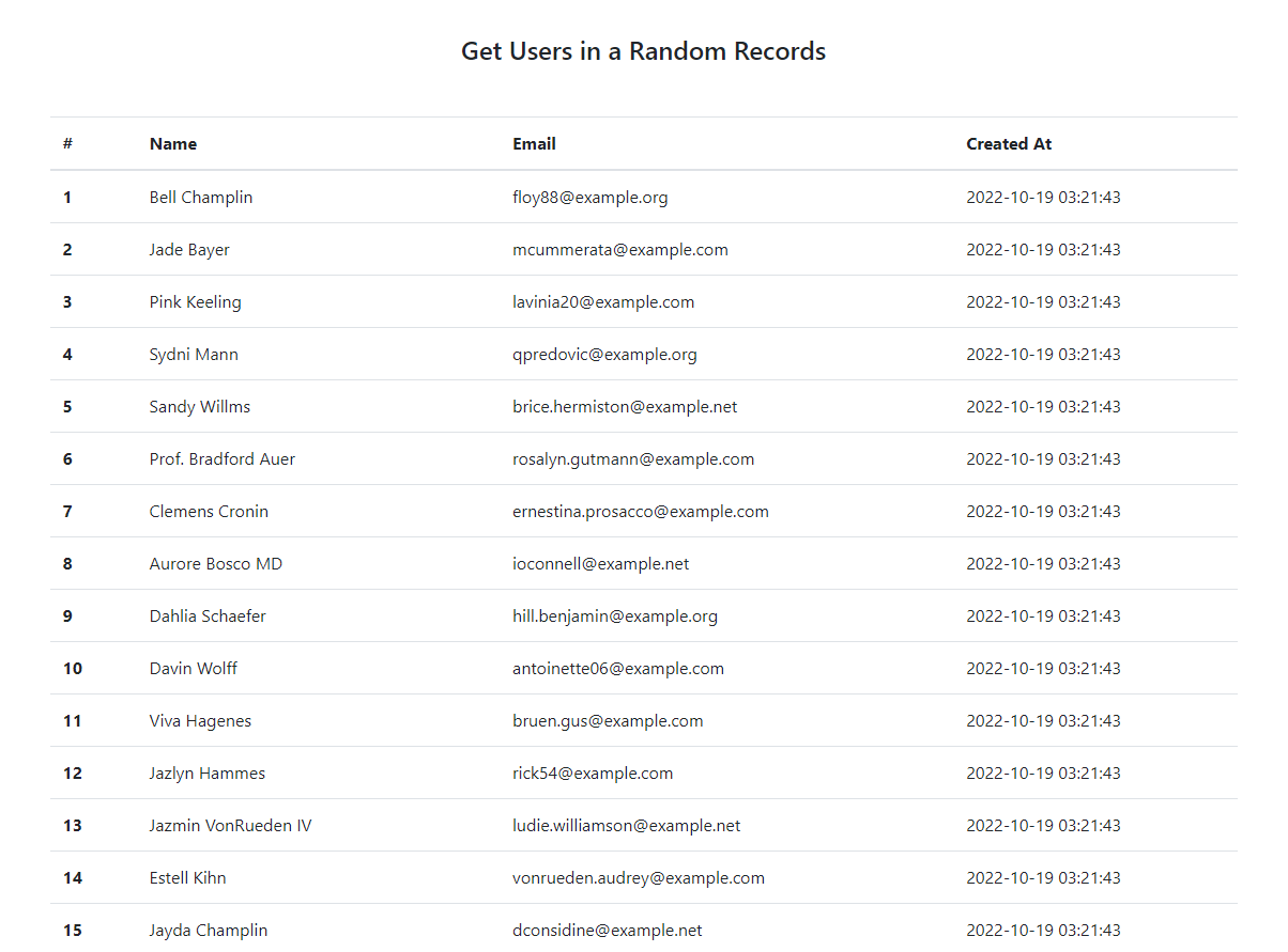 Laravel How To Get Random Records From Database Shouts dev